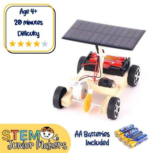 DIY Solar Powered Car (w Batteries)