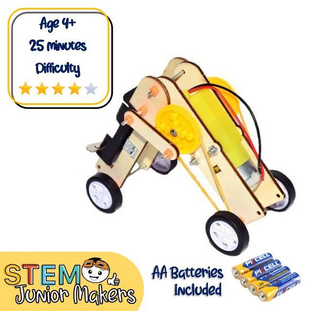 DIY Bionic Worm Crawling Robot (with Batteries)