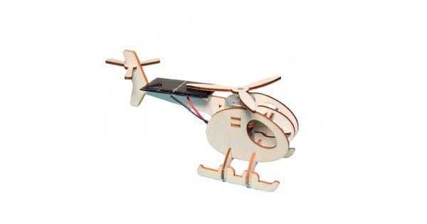 DIY Wooden Solar Powered Helicopter