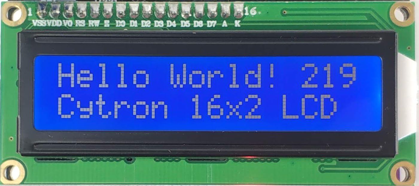 LCD (2x16) Blue Backlight