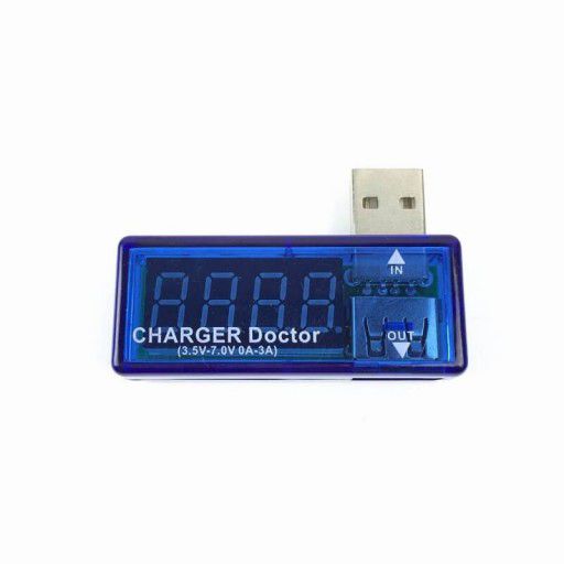 USB Volt & Current Meter with Display (R.Angle)