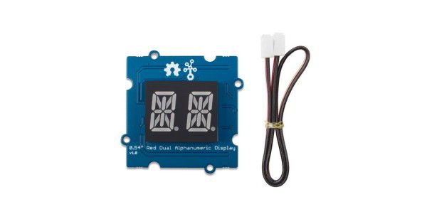 Grove - 0.54-inch Red Dual Alphanumeric Display