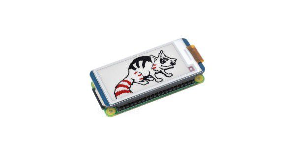2.13 inch SPI E-Ink Display HAT for Raspberry Pi (Three-color)