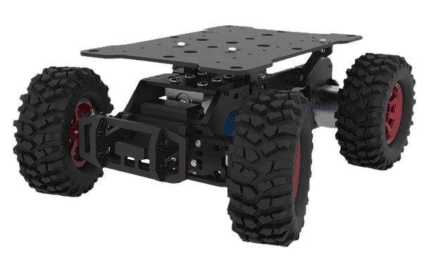 Off Road 4WD Ackerman Robot Car Chassis with Encoder Motor