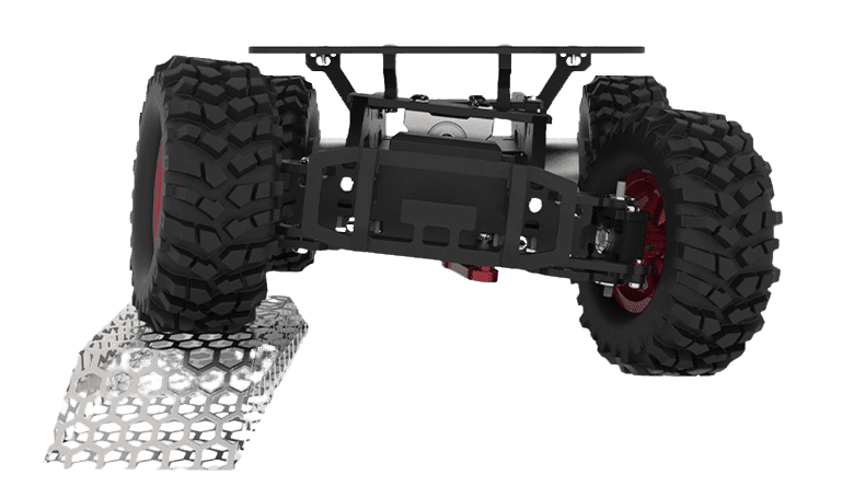 Off Road 4WD Ackerman Robot Car Chassis with Encoder Motor