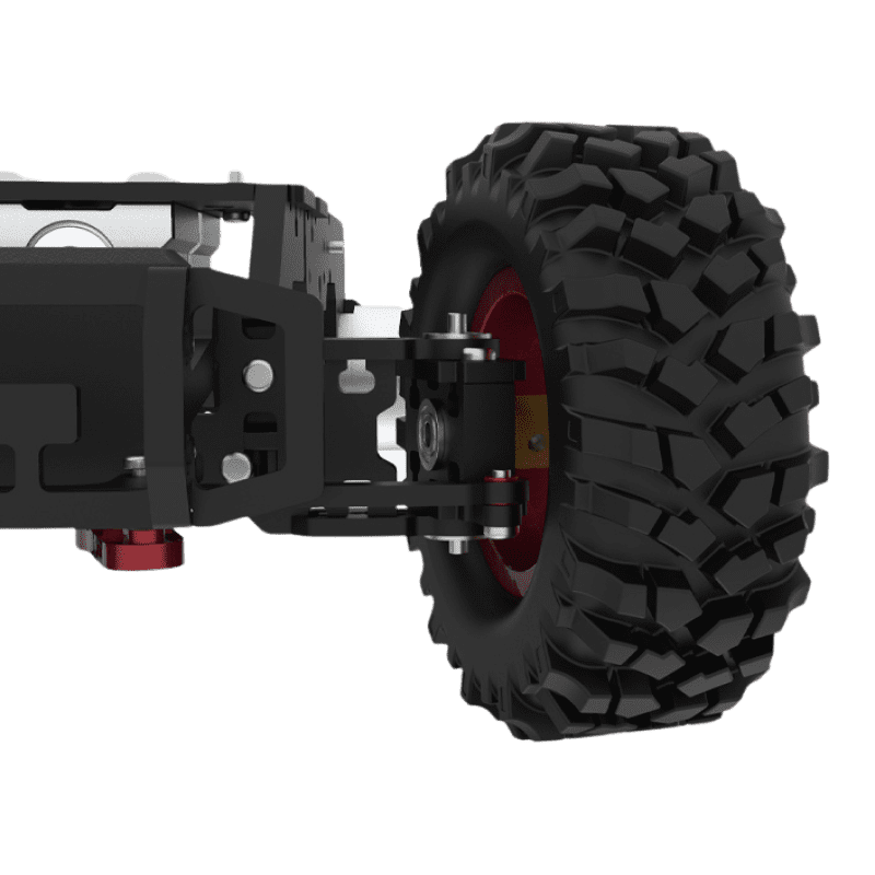 Off Road 4WD Ackerman Robot Car Chassis with Encoder Motor