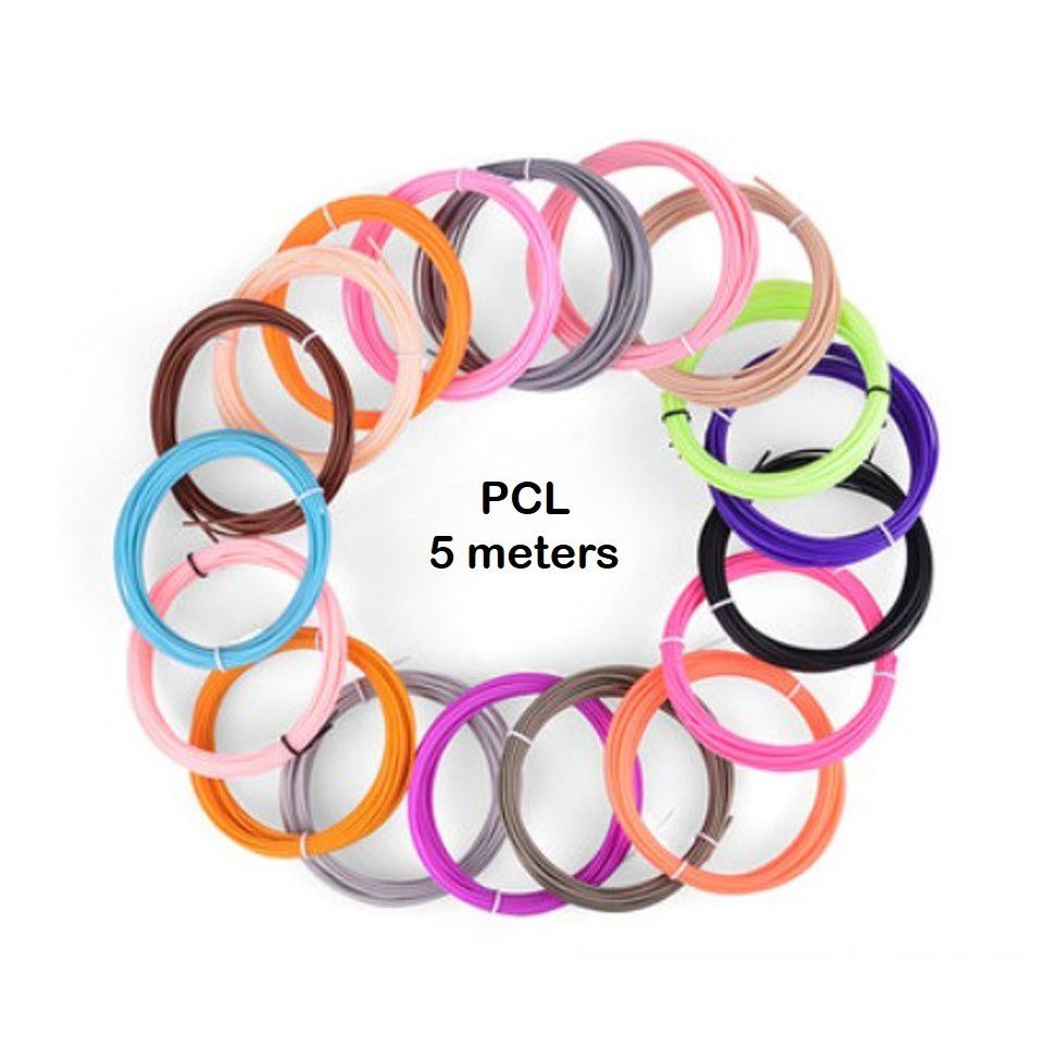 Random Color 1.75mm PCL Filaments for 3D Pen-5 Meters