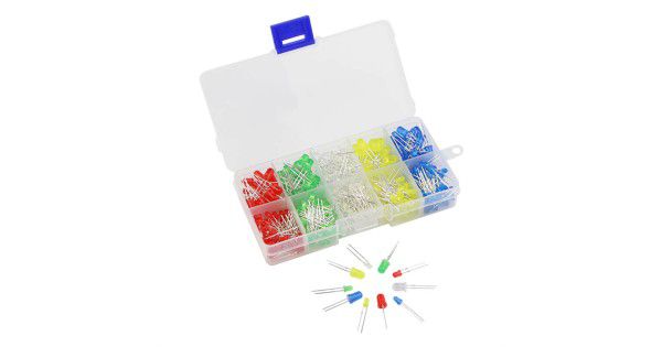 5mm/3mm LED Kit Box, 5 Colours (125pcs)