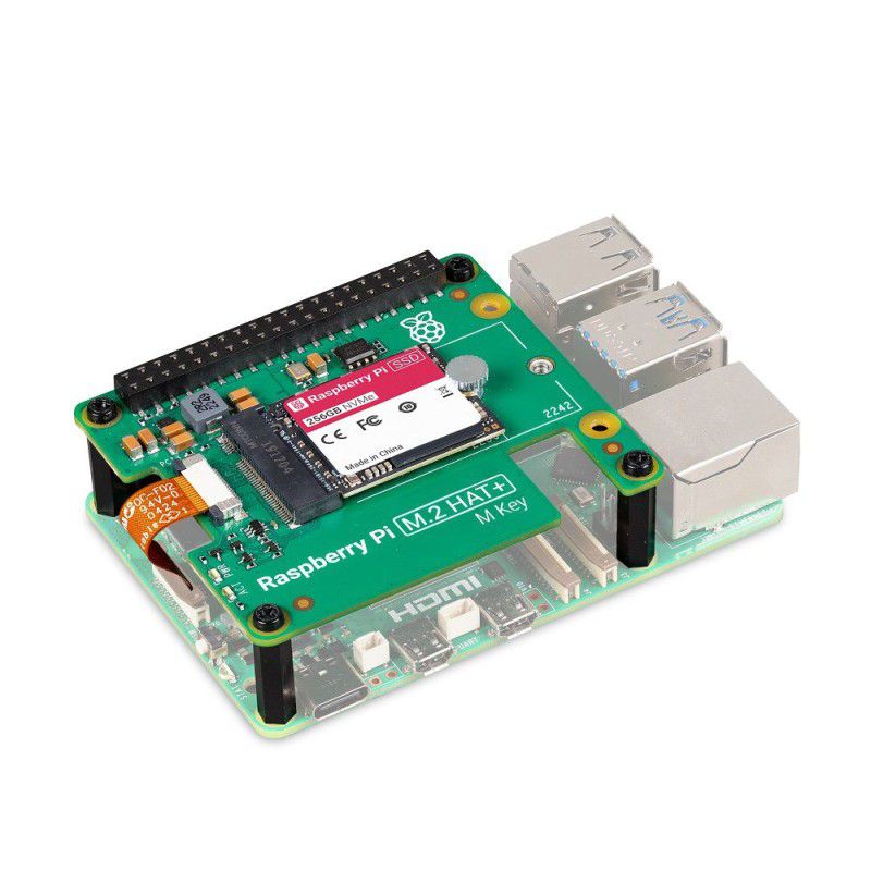 Raspberry Pi M.2 HAT+ with NVMe SSDs (Pre-loaded with Raspberry Pi OS)
