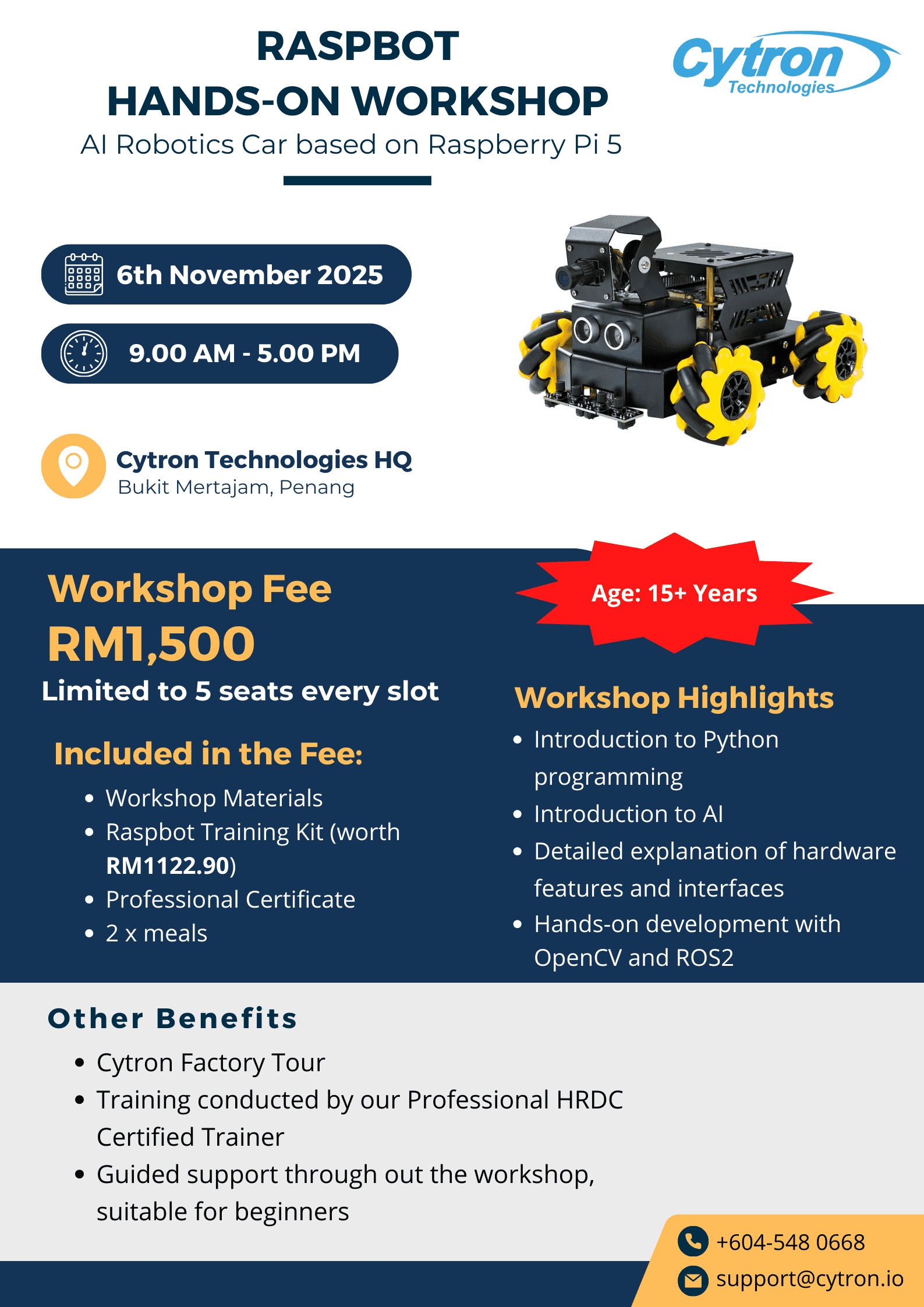 Cytron Raspbot Workshop (Introduction to AI)