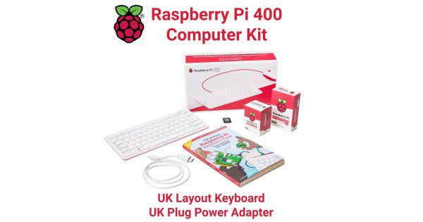 Raspberry Pi 400 Computer Kit-UK Layout and UK Power Plug