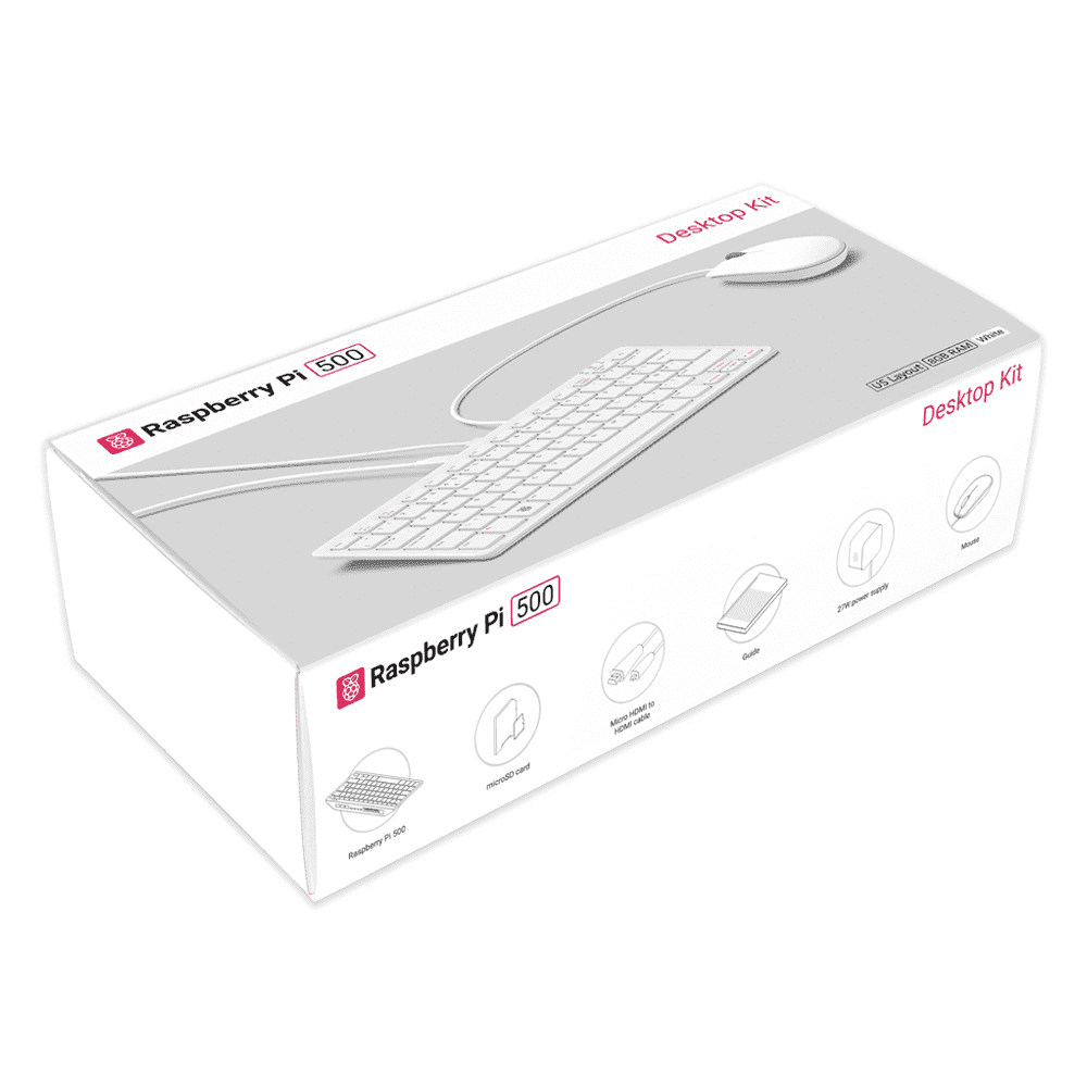 Raspberry Pi 500 Computer Kit (US Layout and US Power Plug)