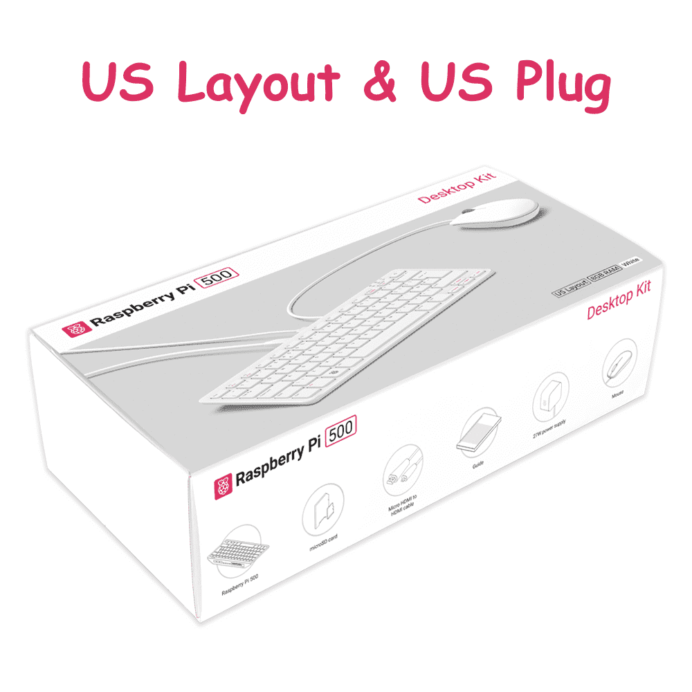 Raspberry Pi 500 Keyboard Computer (US Layout)
