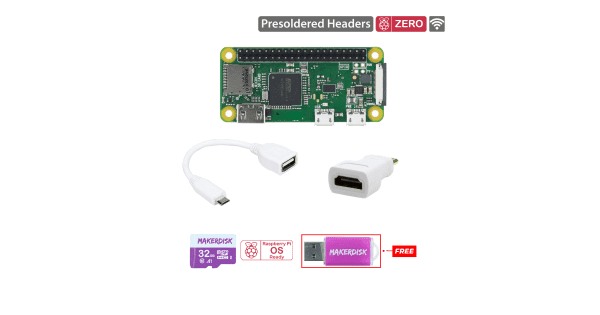 Raspberry Pi Zero WH Basic Kit