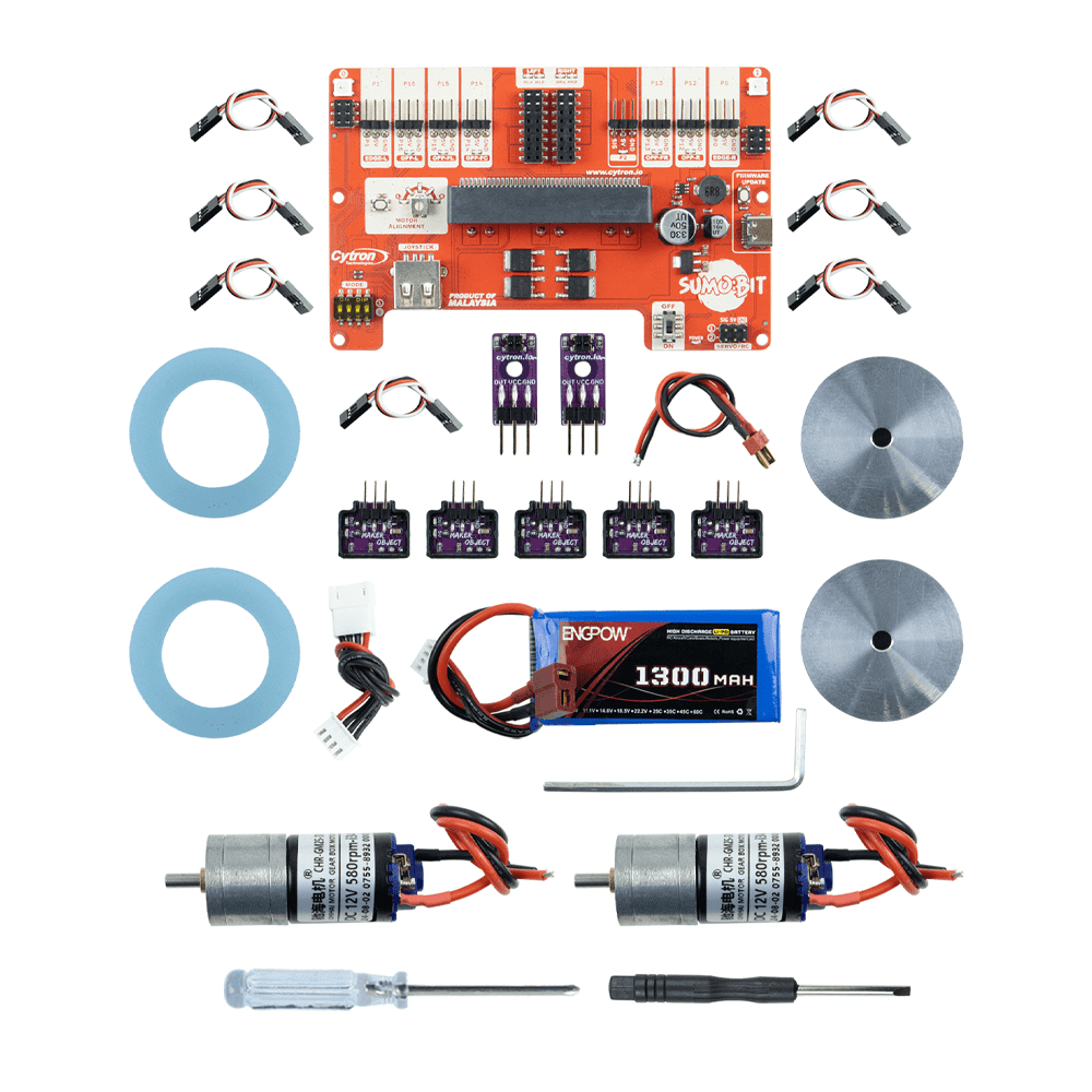 SUMO:BIT Robot Kits - 1kg Sumo Robot for micro:bit