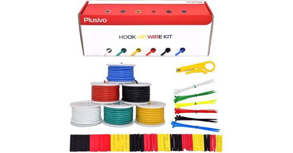 18AWG Hook Up Wire Kit 6-color Tinned Stranded Core