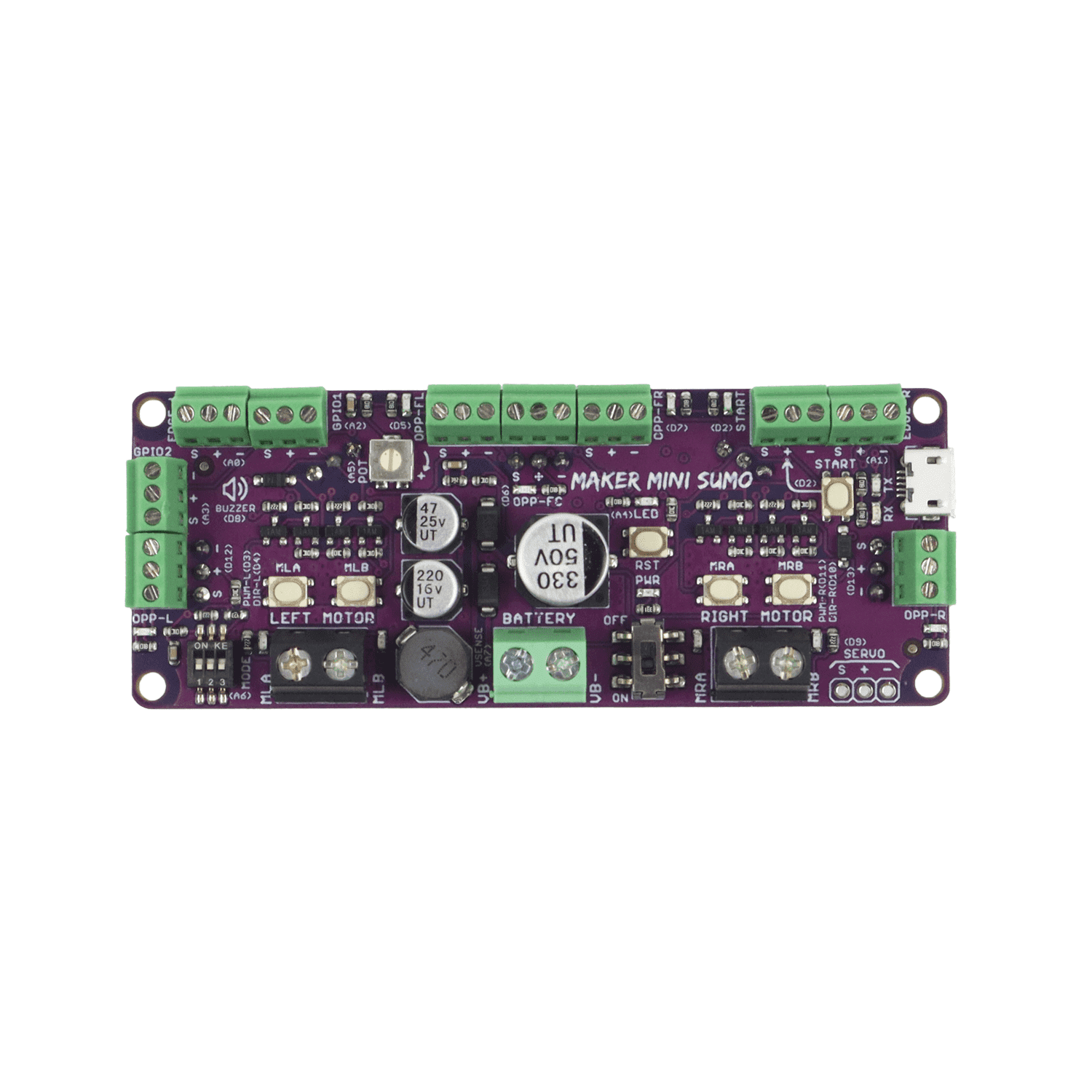 Maker Mini Sumo Controller: Simplifying Sumo Robot for Beginner