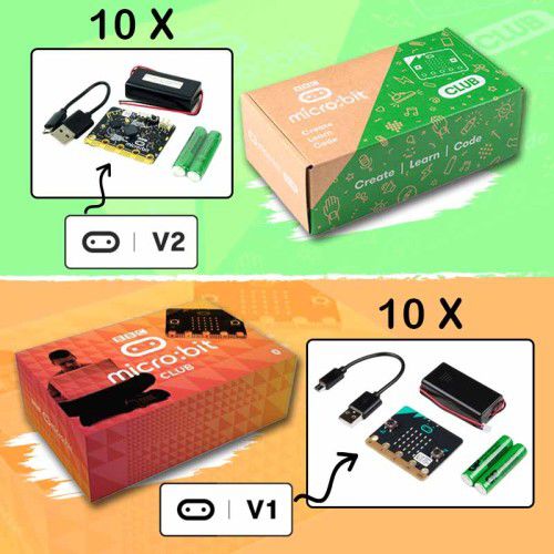 BBC micro:bit Club Bundles-10 Starter Kits for The Classroom
