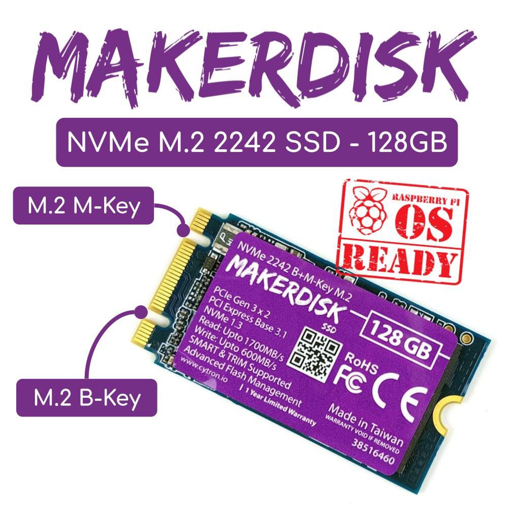 NVMe 2242 B+M-Key MakerDisk SSD