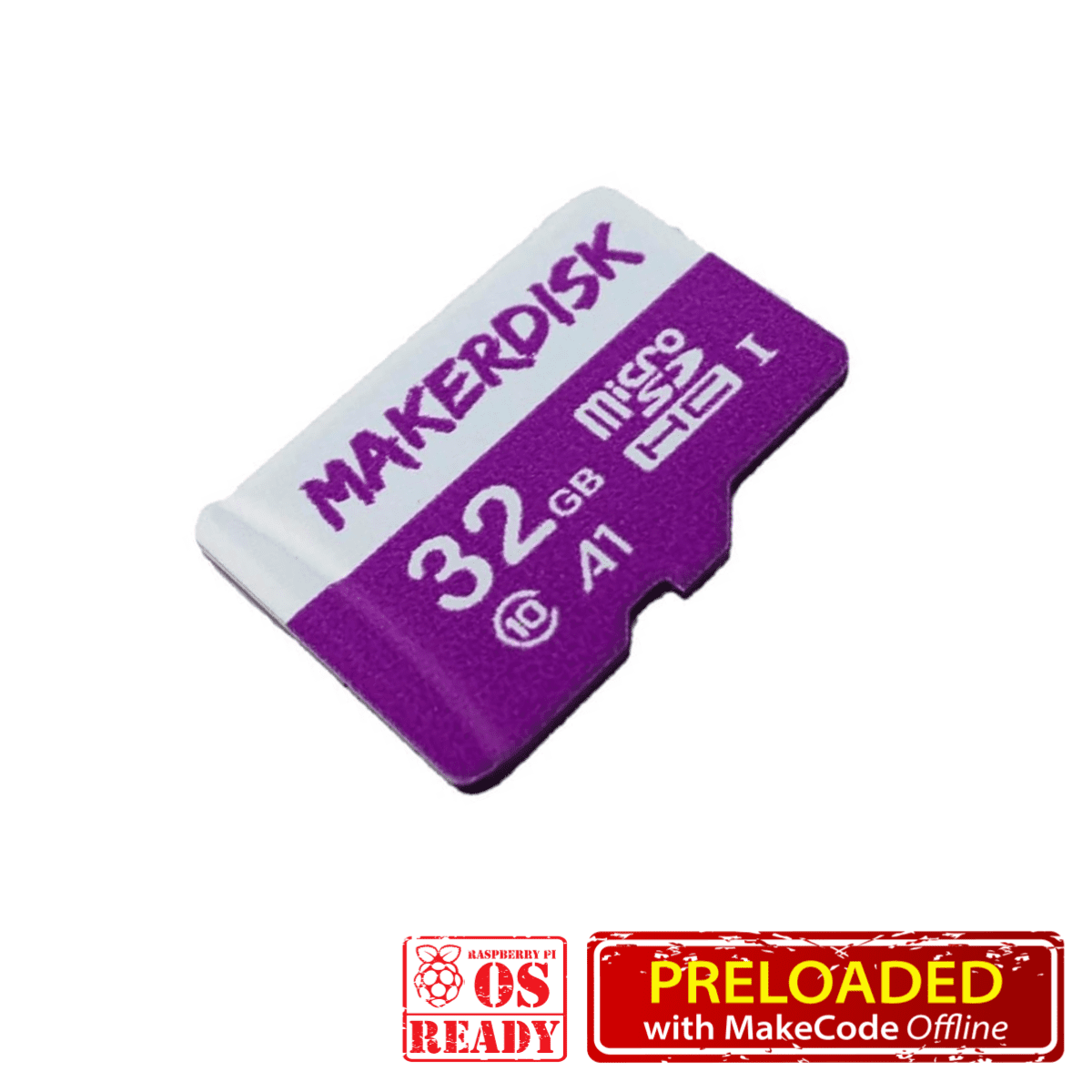 MakerDisk 32GB Preloaded Offline MakeCode & Raspberry Pi OS