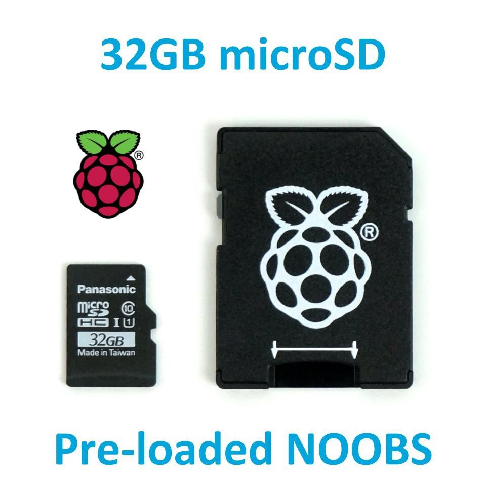 32GB Micro SD Card Preloaded with Raspberry Pi OS