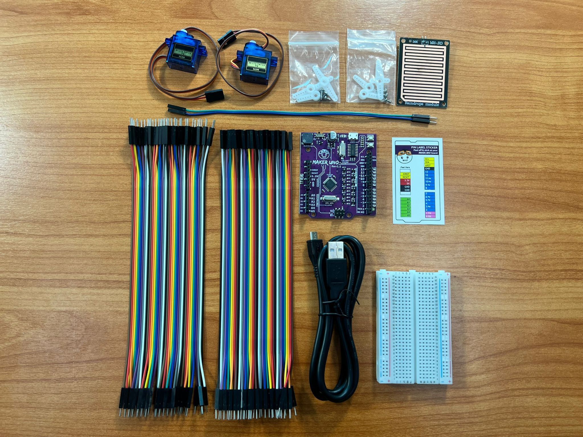 DIY Rain Detector ใช้ Maker UNO & Rain Sensor Module