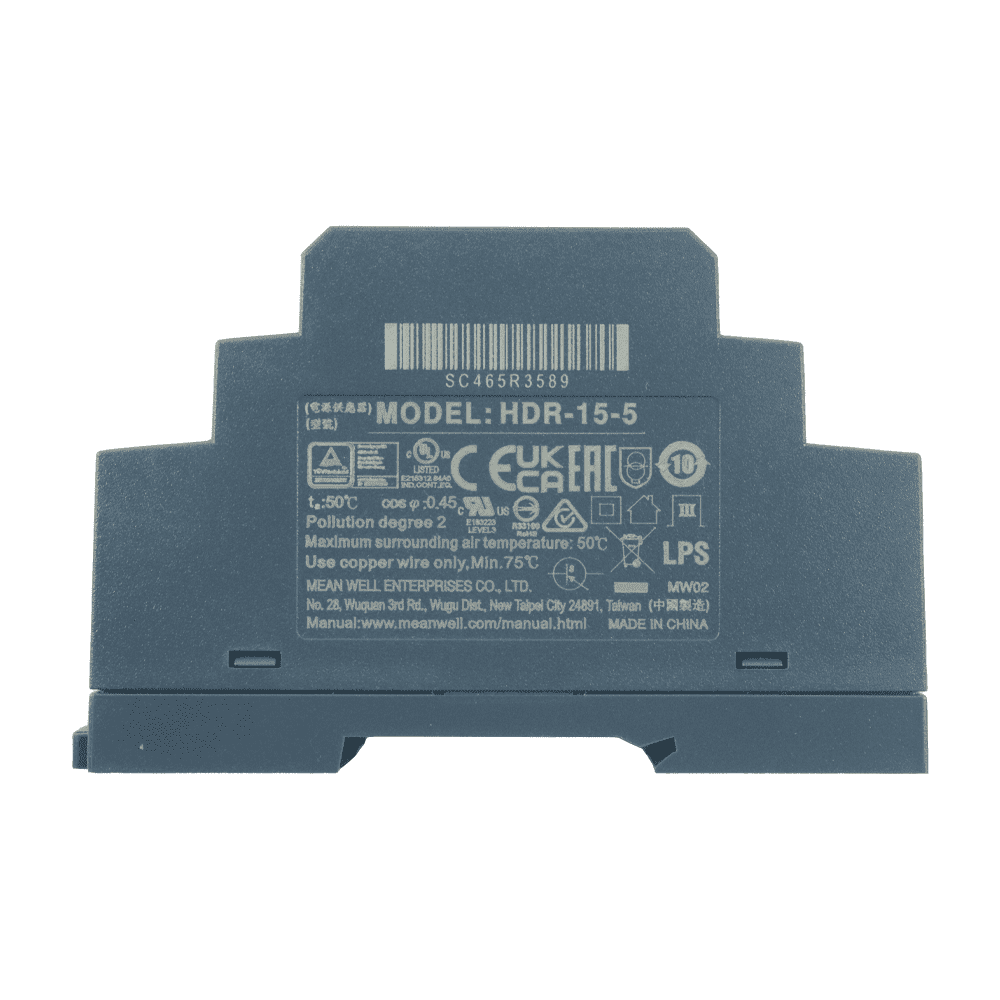 Meanwell Industry Ultra Slim DIN Rail Power Supply 5V 15W