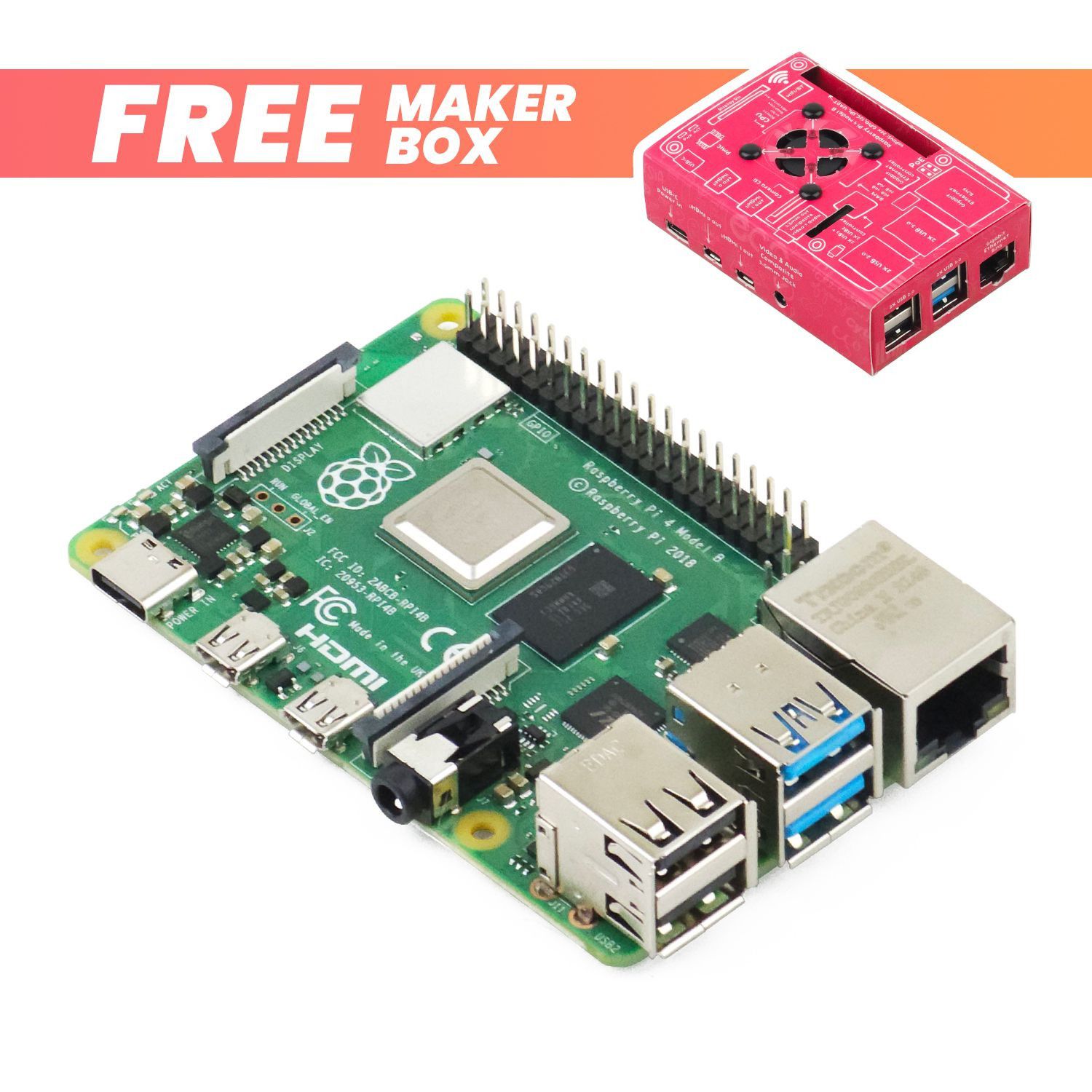 Raspberry Pi 4 Model B 4GB and Kits