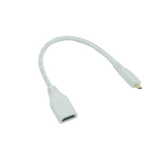 Raspberry Pi 235mm micro HDMI to Standard HDMI adapter