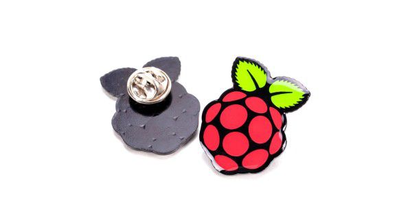 Raspberry Pi Logo Pin Badge