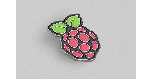 Raspberry Pi Logo Pin Badge