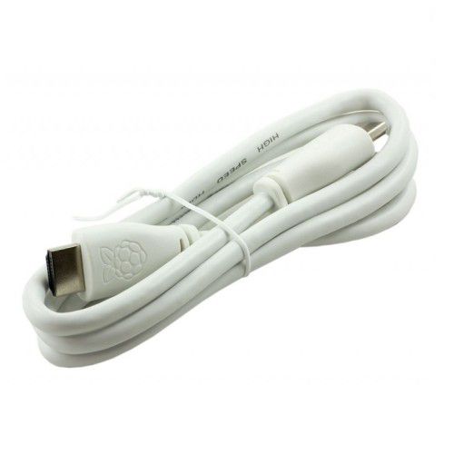 Official RPi HDMI to HDMI Cable (1m White)