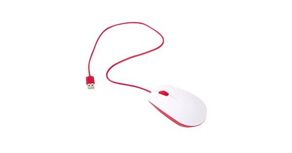 Official Raspberry Pi Mouse - Red/White