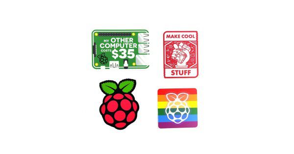Raspberry Pi Sticker - 4 in 1 Set