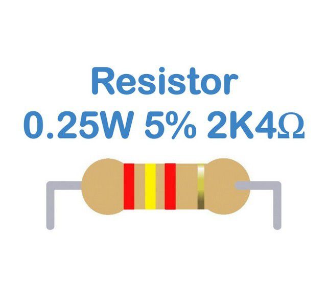 Resistor 0.25W 5% (2K4)