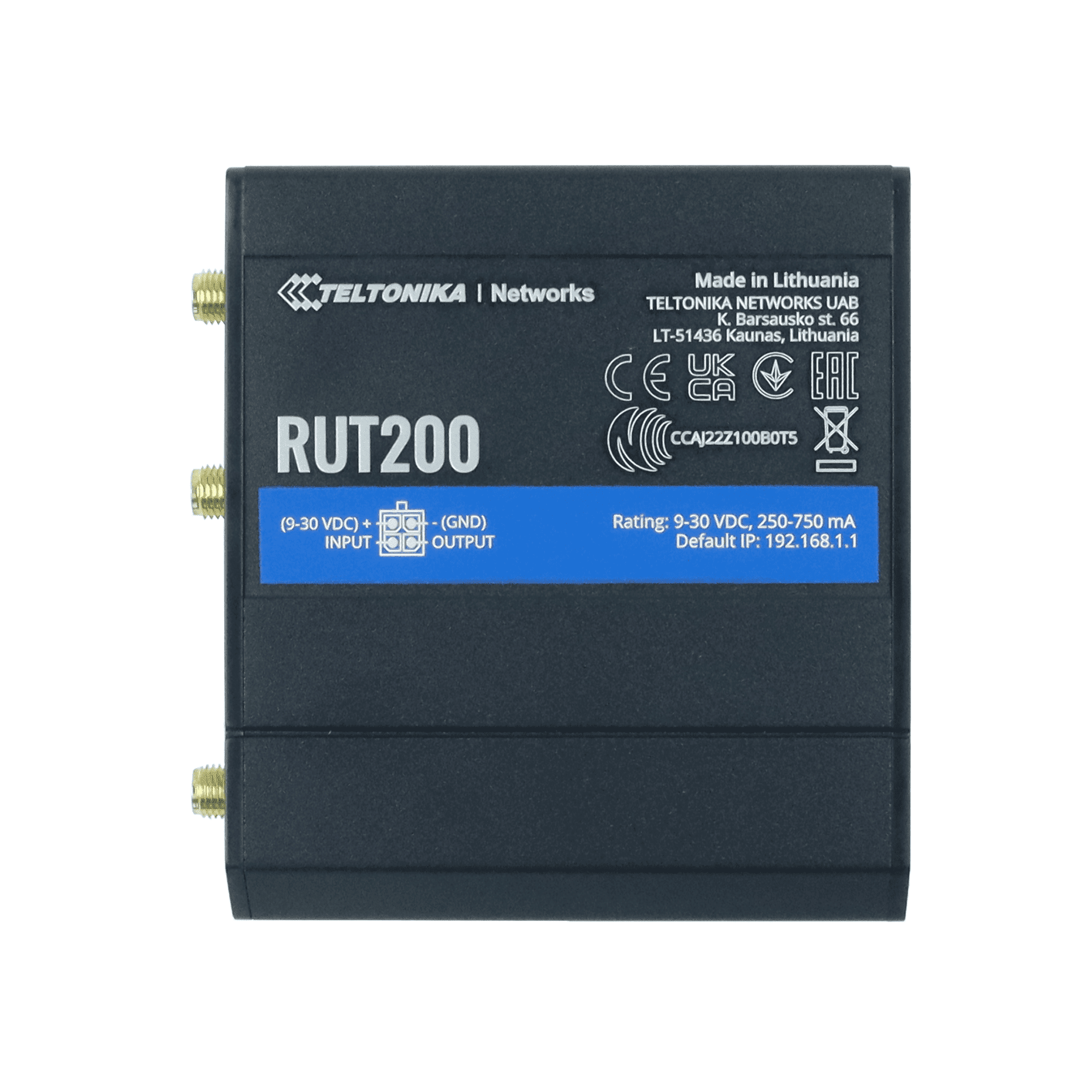 RUT200 LTE Cat 4 Industrial Grade Router