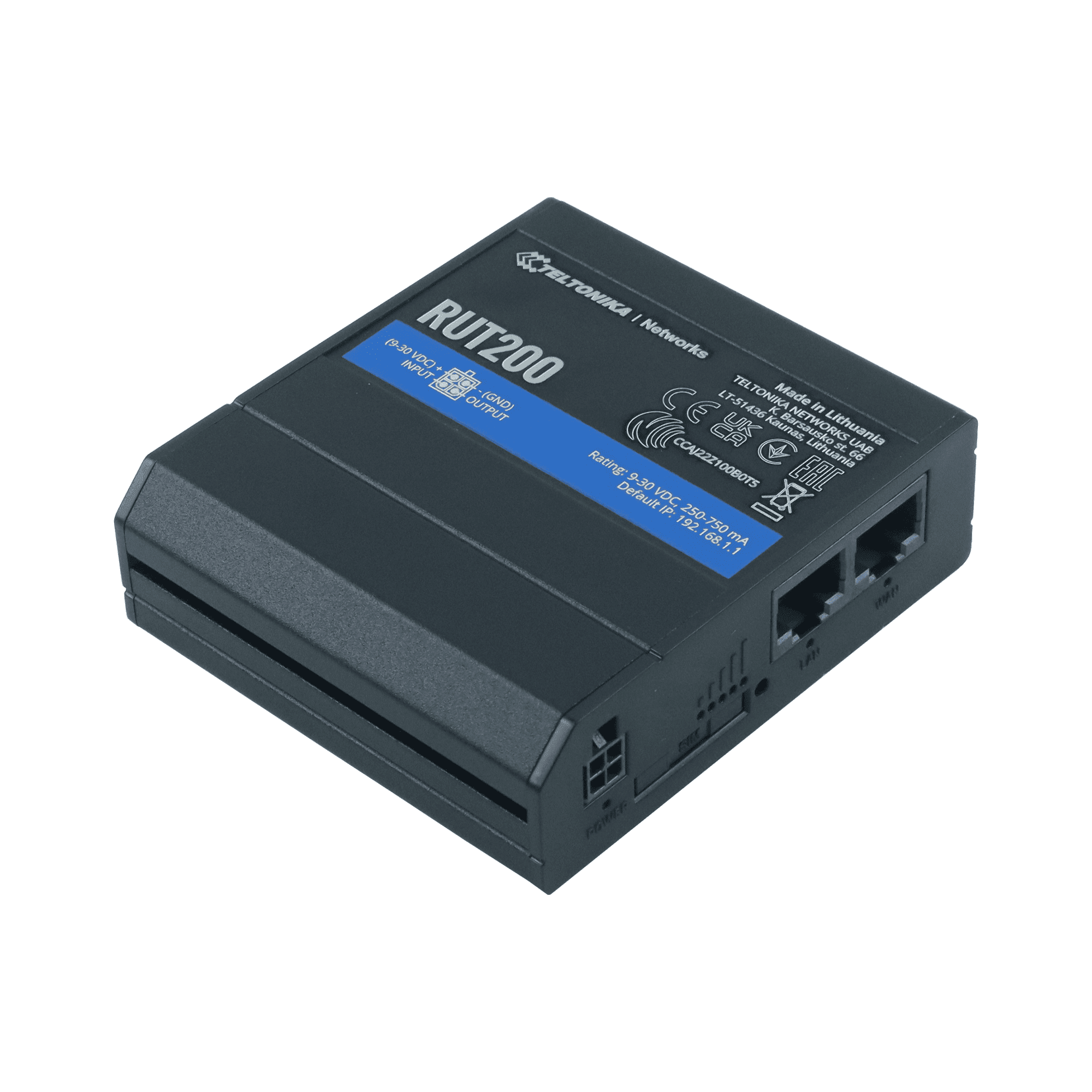 RUT200 LTE Cat 4 Industrial Grade Router (เราเตอร์ระดับอุตสาหกรรม)