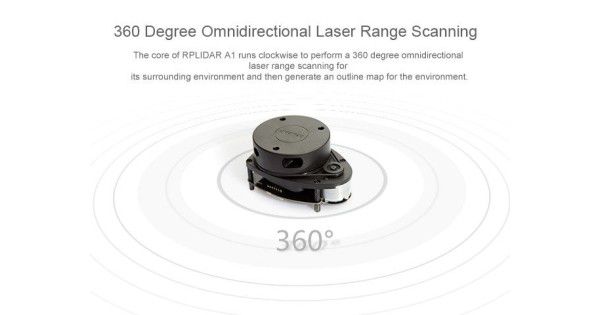 RPLiDAR A1M8 360 Degree Laser Scanner Kit - 12M Range