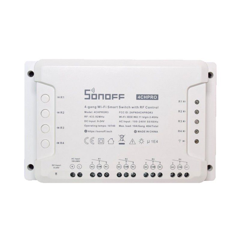 Sonoff 4CHPRO R3 - 4 Channel PRO WiFi RF Smart Switch