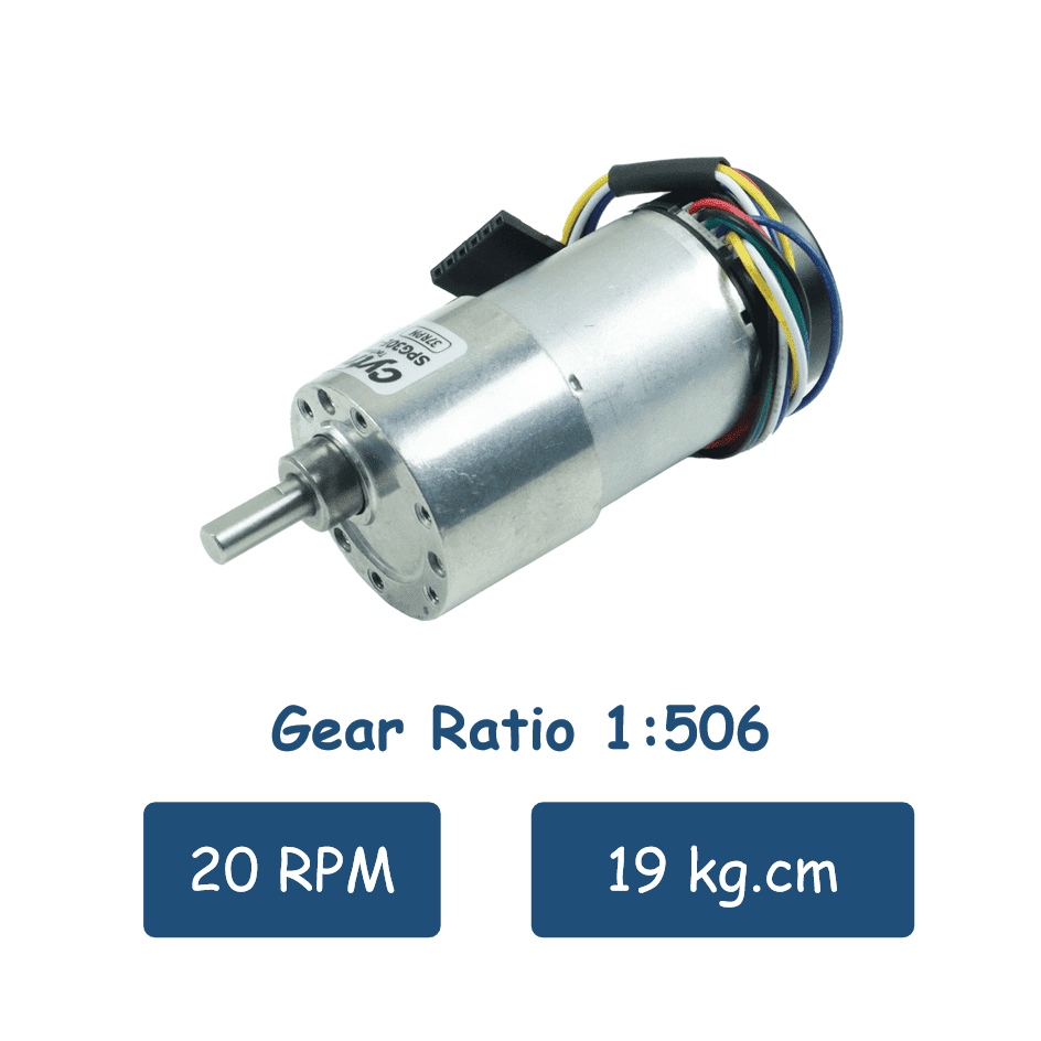 12V 37MM DC Geared Motor