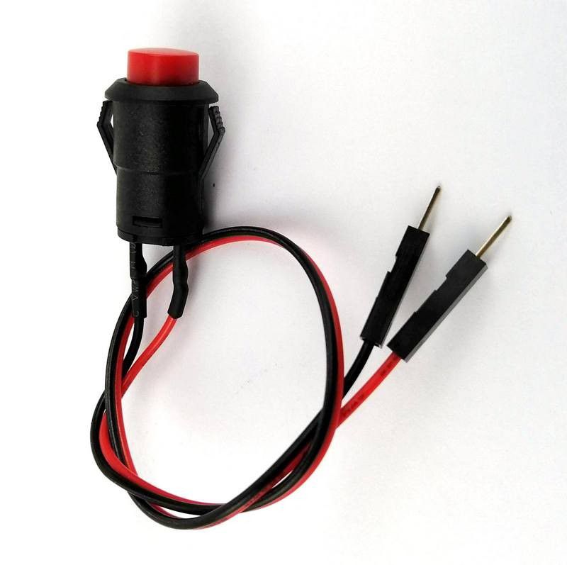 Push Button Panel Mount 12MM with Wire (20cm)