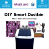 DIY Smart Dustbin using Maker UNO & Ultrasonic Sensor