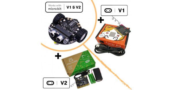 Tiny:bit smart robot car for micro:bit Kits