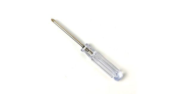 85mmx3mm Tiny Phillips Screwdriver - Transparent