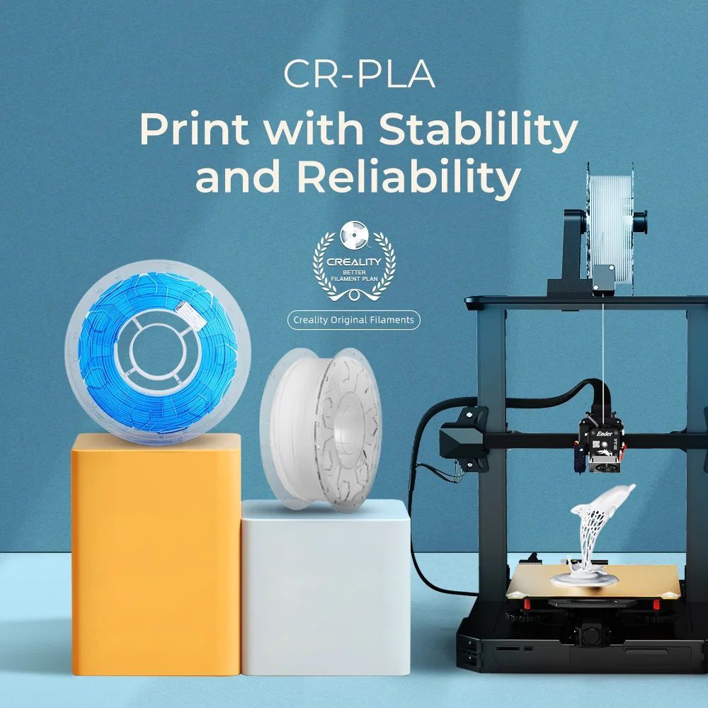 Creality CR 1.75mm PLA 3D Printing Filament 1kg - Ivory White