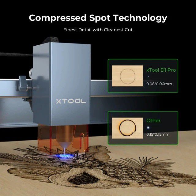 xTool D1 Pro: Higher Accuracy DIY Laser Engraving & Cutting Machine