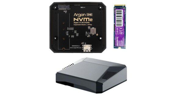 Argon One M.2 NVMe Base with M.2 NVMe SSD Kits