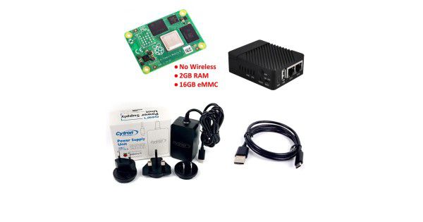 Dual Gigabit Ethernet Mini-Computer Kit with CM4N216