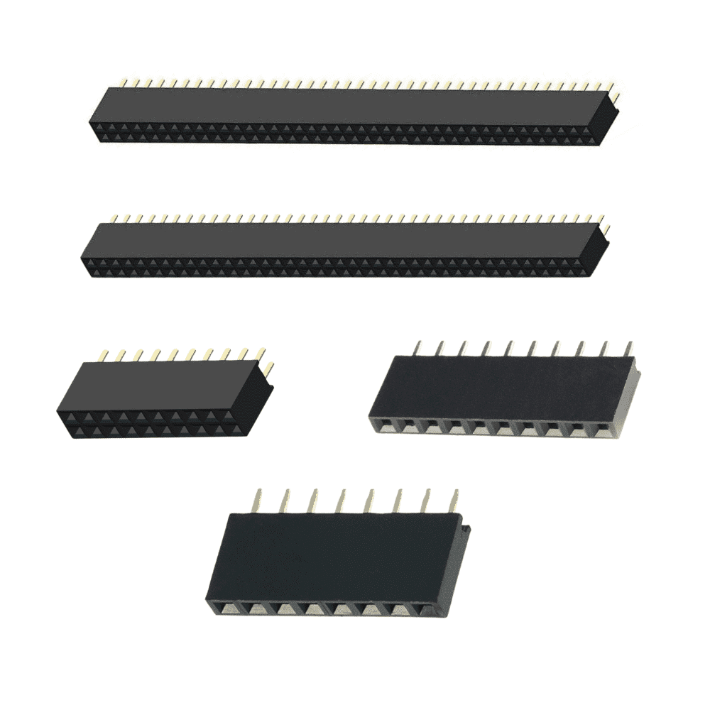 Straight Female Header 2.54mm Pitch (5 pcs)