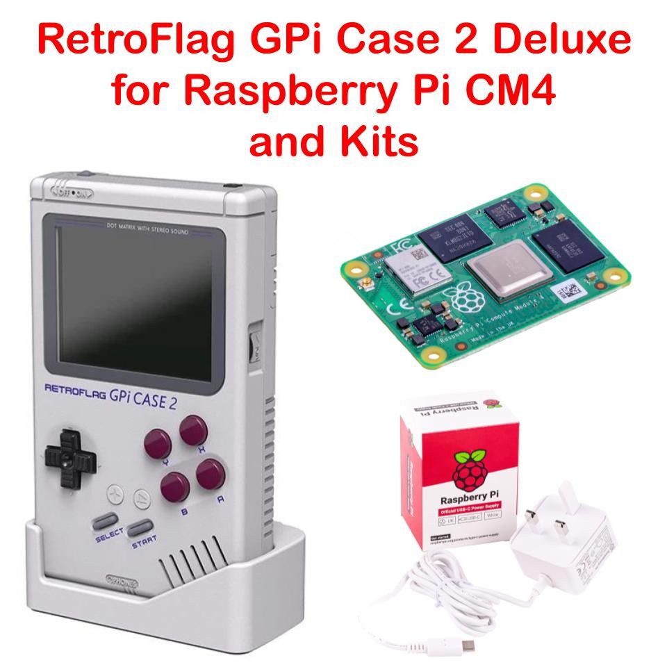 RetroFlag GPi Case 2 Deluxe for Raspberry Pi CM4 and Kits